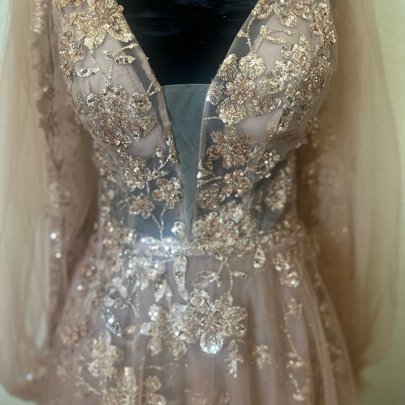 GLS Collective | Dresses | Gls By Gloria Luxury Dress Rose Gold ...